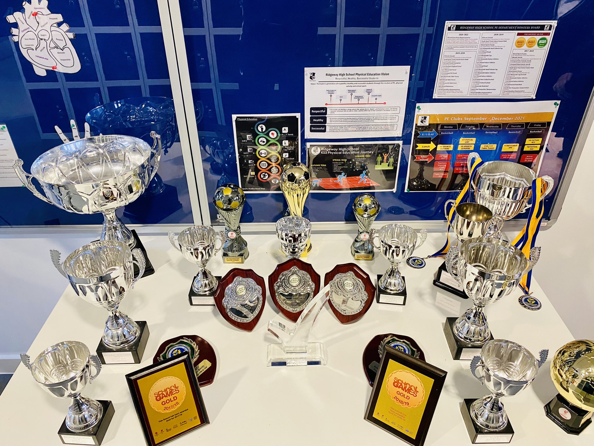 Upcoming PE Fixtures - Ridgeway High School