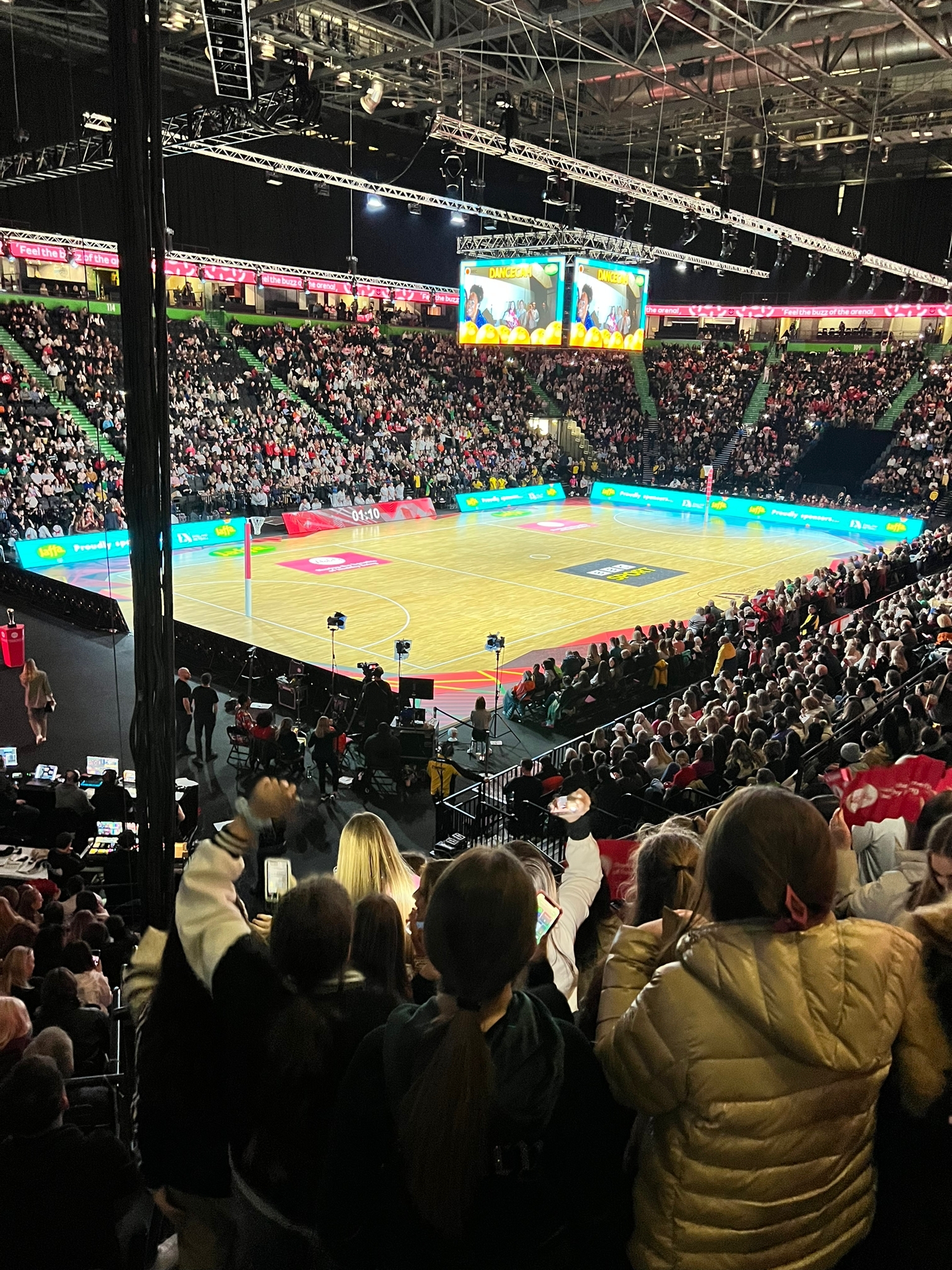 Watching the England Netball Team - Ridgeway High School
